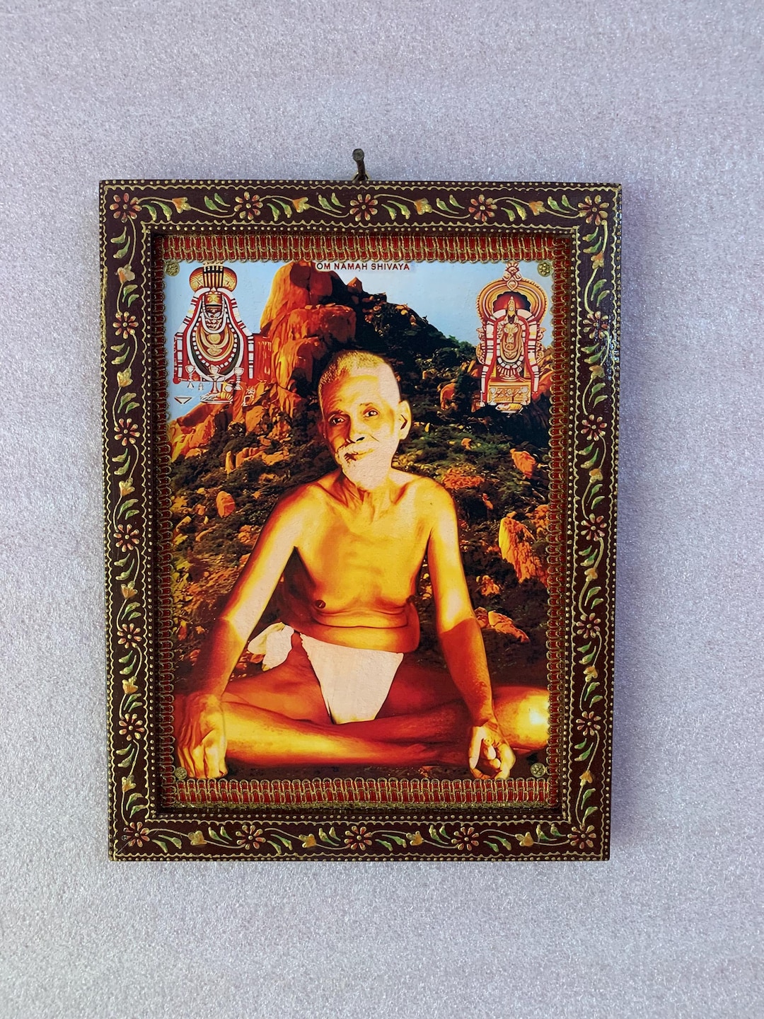 Frame Photo Sri Ramana Maharshi, Indian Sant Vintage Photo, Religious ...