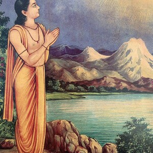 God Suryadev Photo, Surya Upasana, A Man Worshiping the Sun,hindu Gods ...