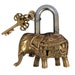 Brass Elephant Lock: Vintage Style Collectible Security Lock With Keys ...