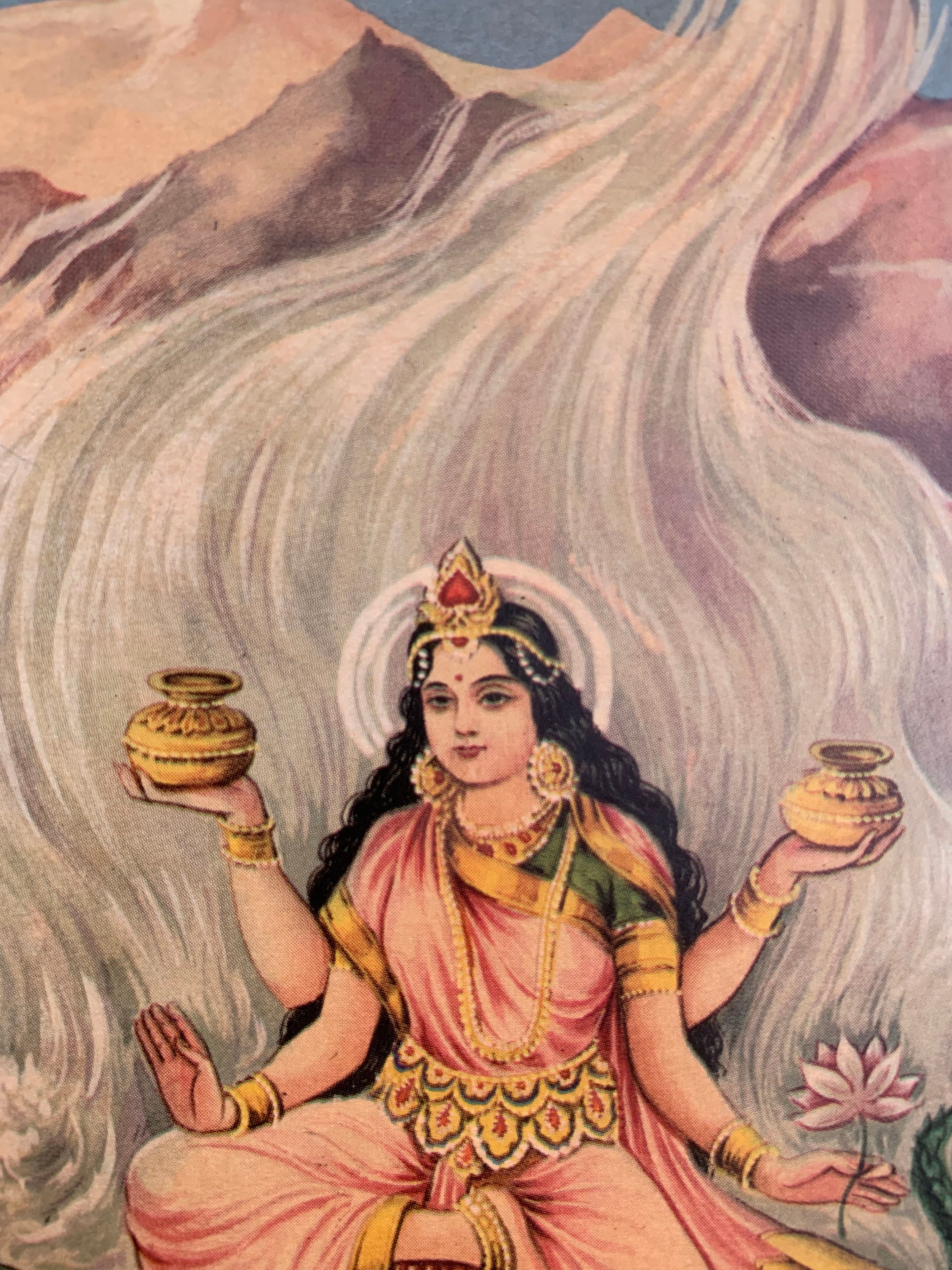 Goddess Ganga Photo Vintage Old Indian God Mythology Print - Etsy