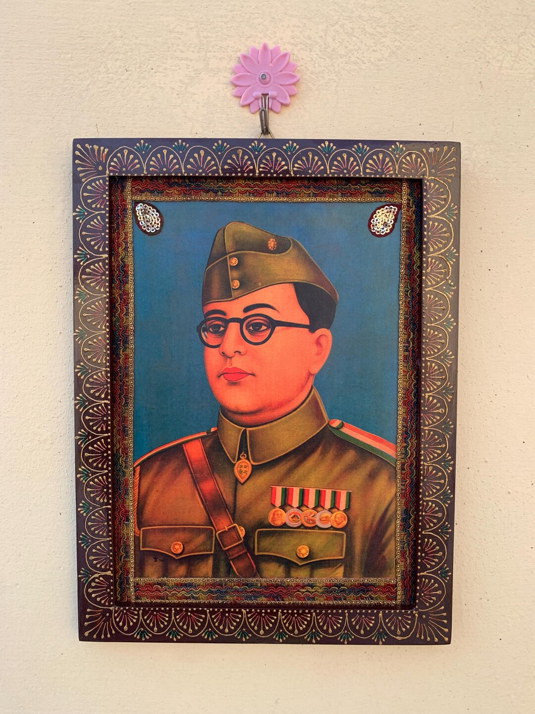 Netaji Subhash Chandra Bose Vintage Photo in Handmade Wooden Frame ...