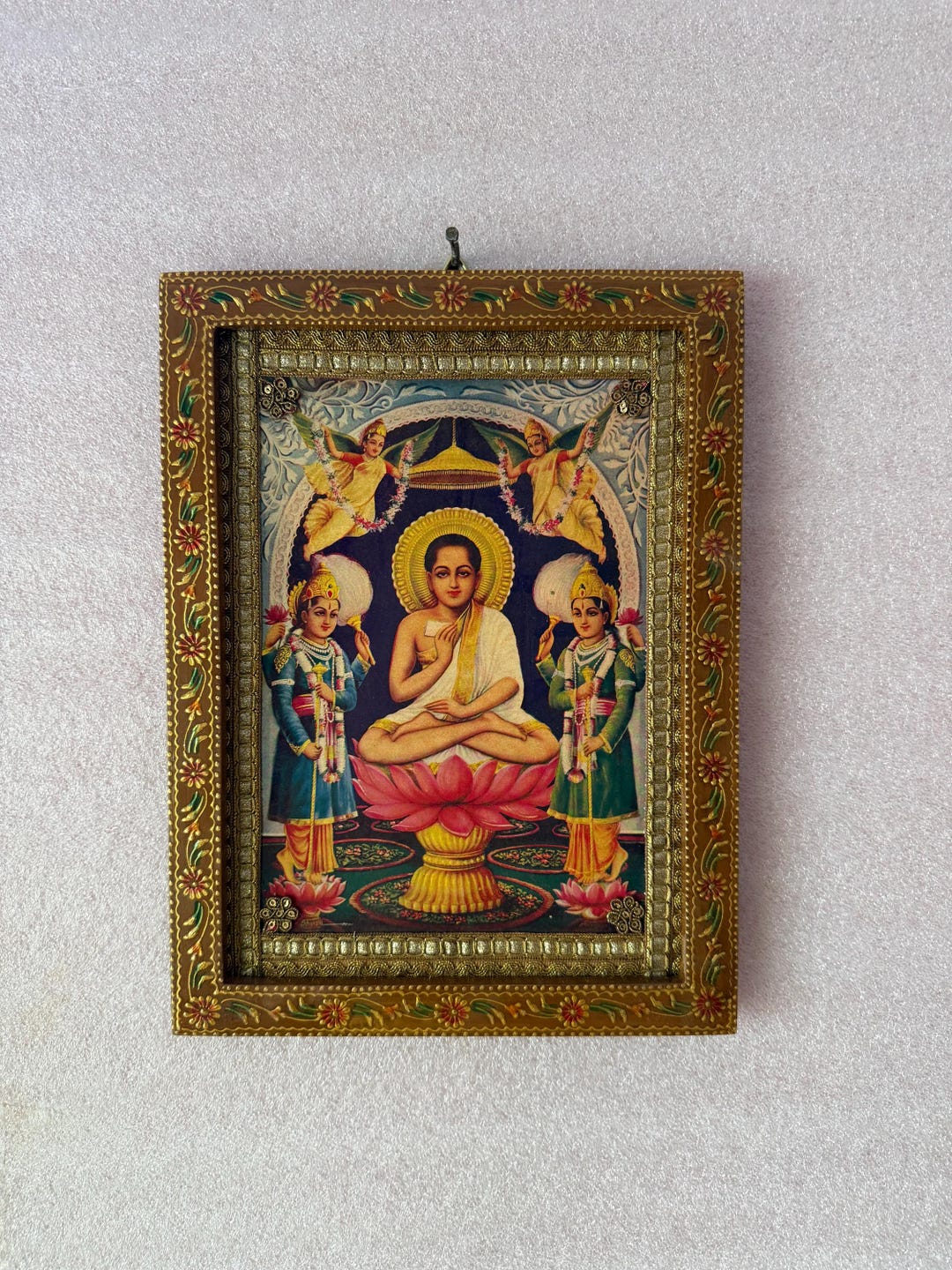 Gautam Swami Photo, Jain God Picture Frame, Religious God Photo Frame ...