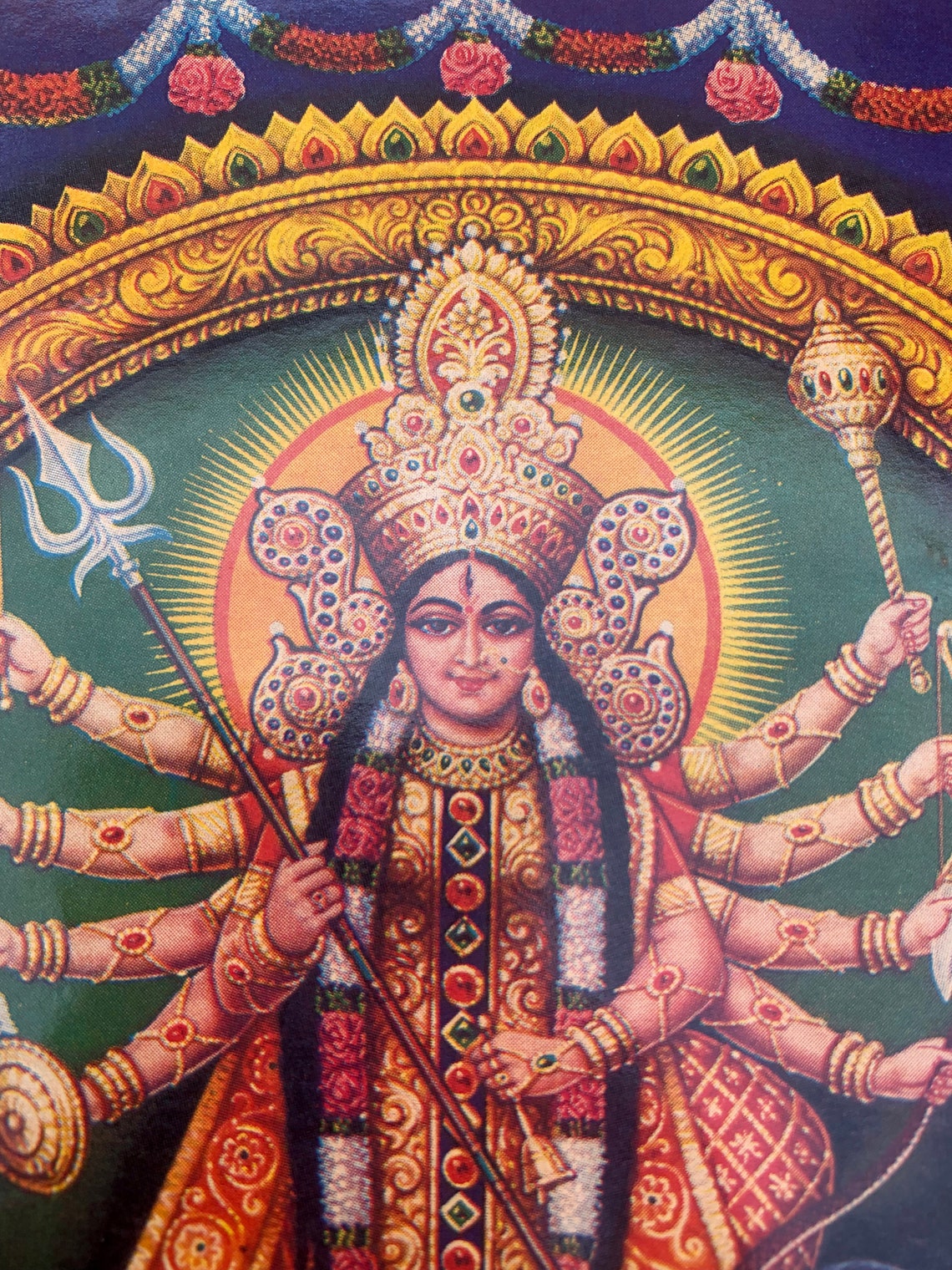 Kali Photo Frame Maha Kali with Ganesha Photos Indian Hindu | Etsy