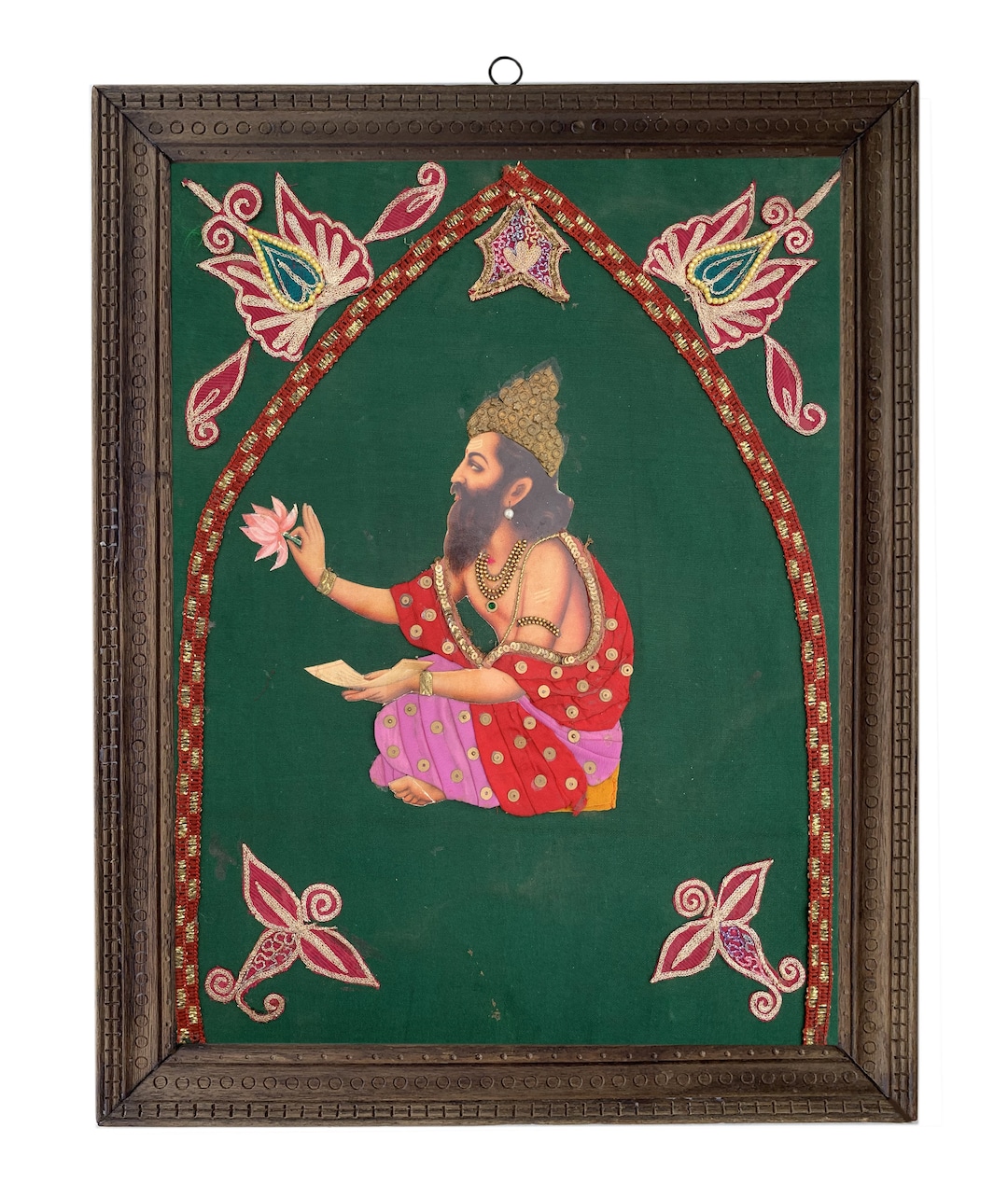 Indian Sage, Rishi Muni Handmade Photo, Vintage Old Indian Devotional ...