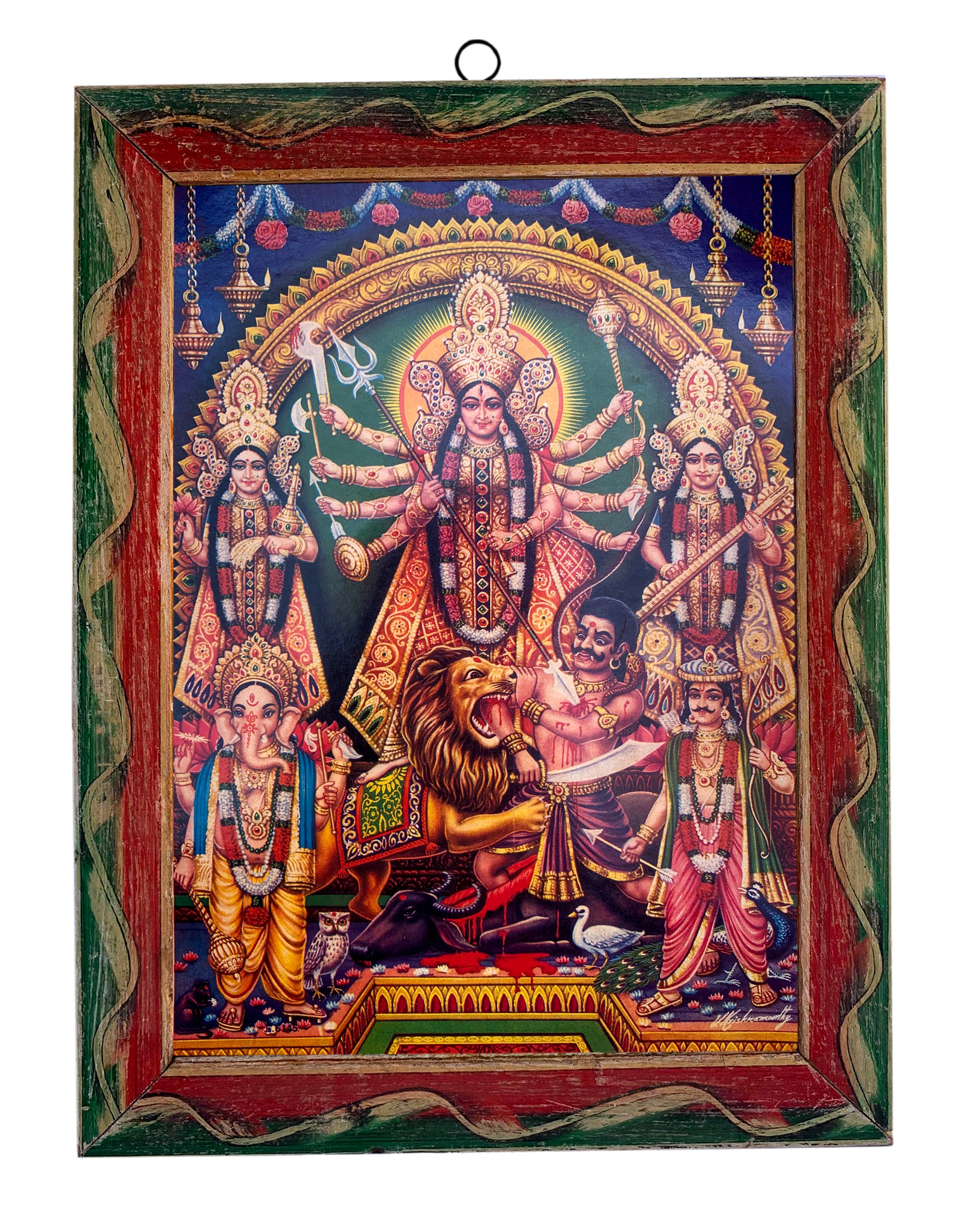 Kali Photo Frame Maha Kali with Ganesha Photos Indian Hindu | Etsy