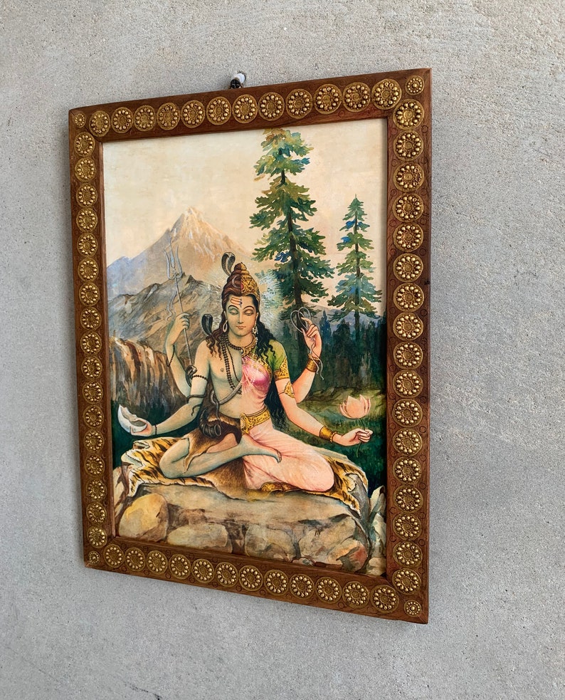 Ardhanari Shiva Photo God Shiva Parvati Photo Indian God - Etsy