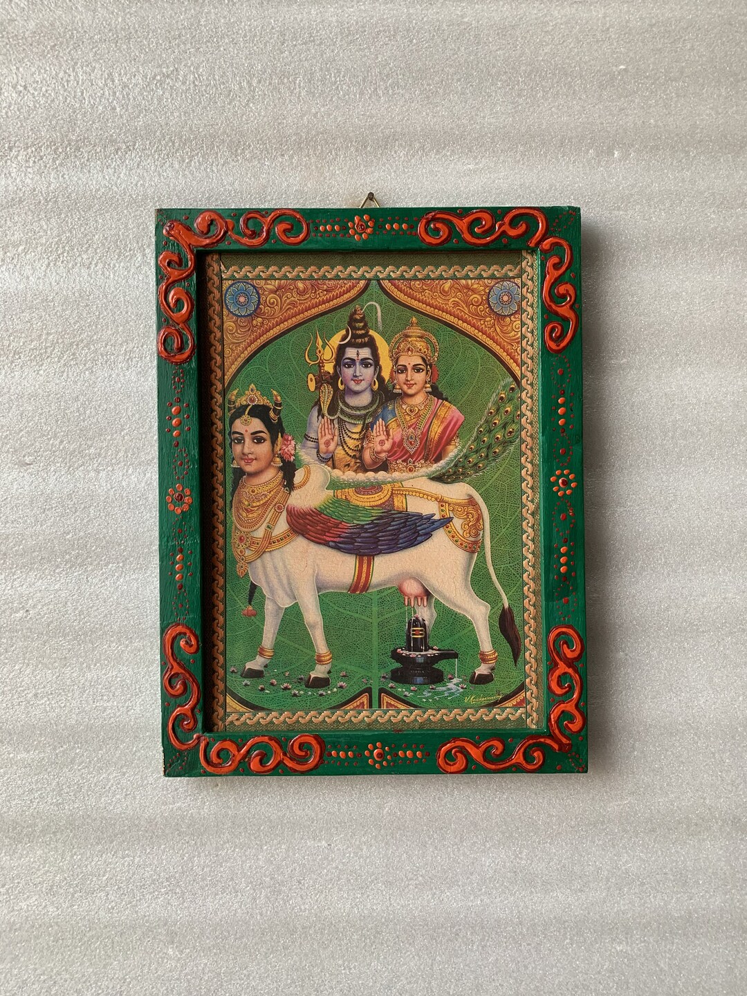 Shiva Parvati Photo Frame, Shiv Parvati Handmade Photo Frame,shankar ...