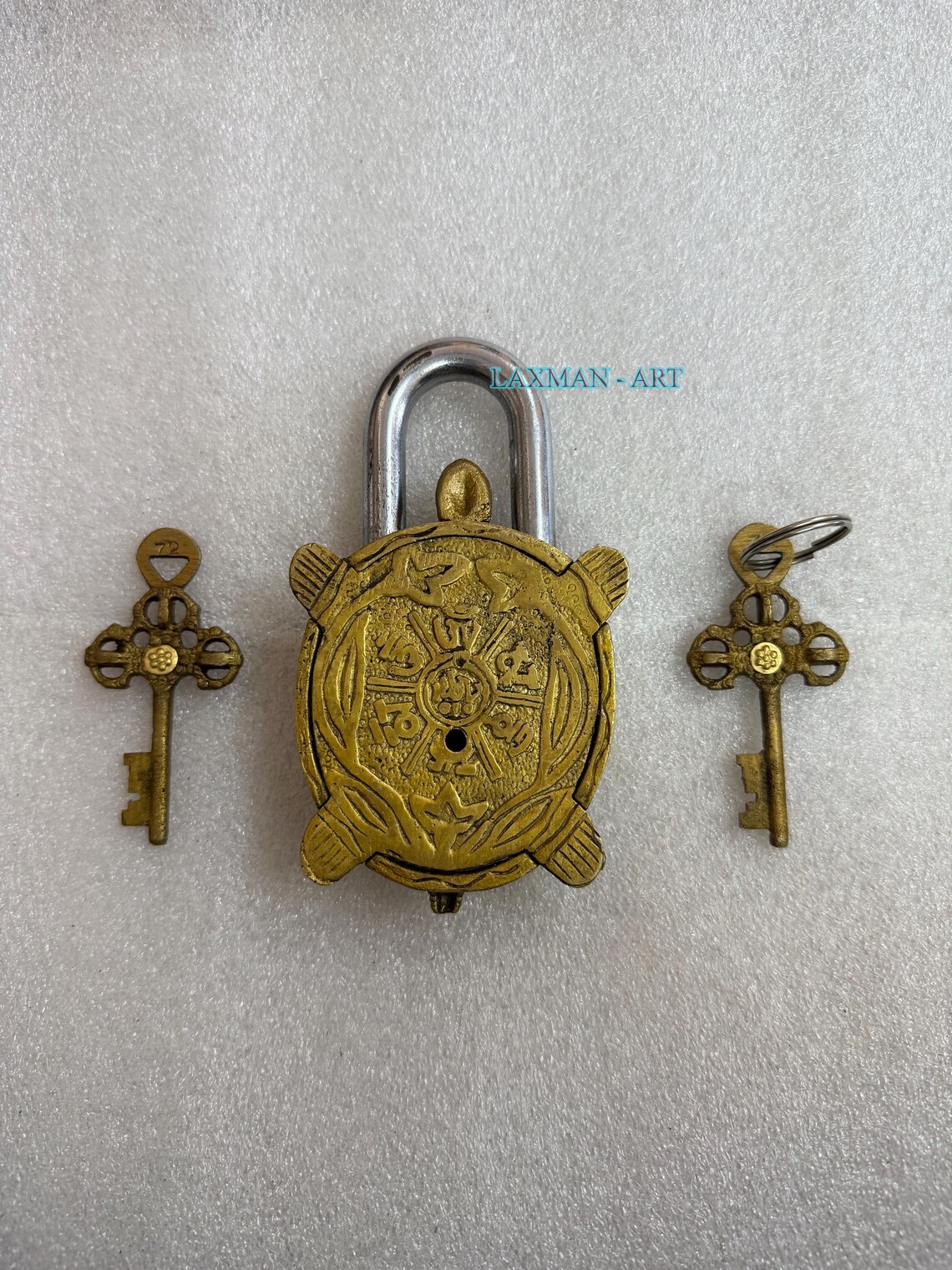 Vintage Lock, Brass Turtle Lock, Tortoise Lock, Old Indian Home Decor ...