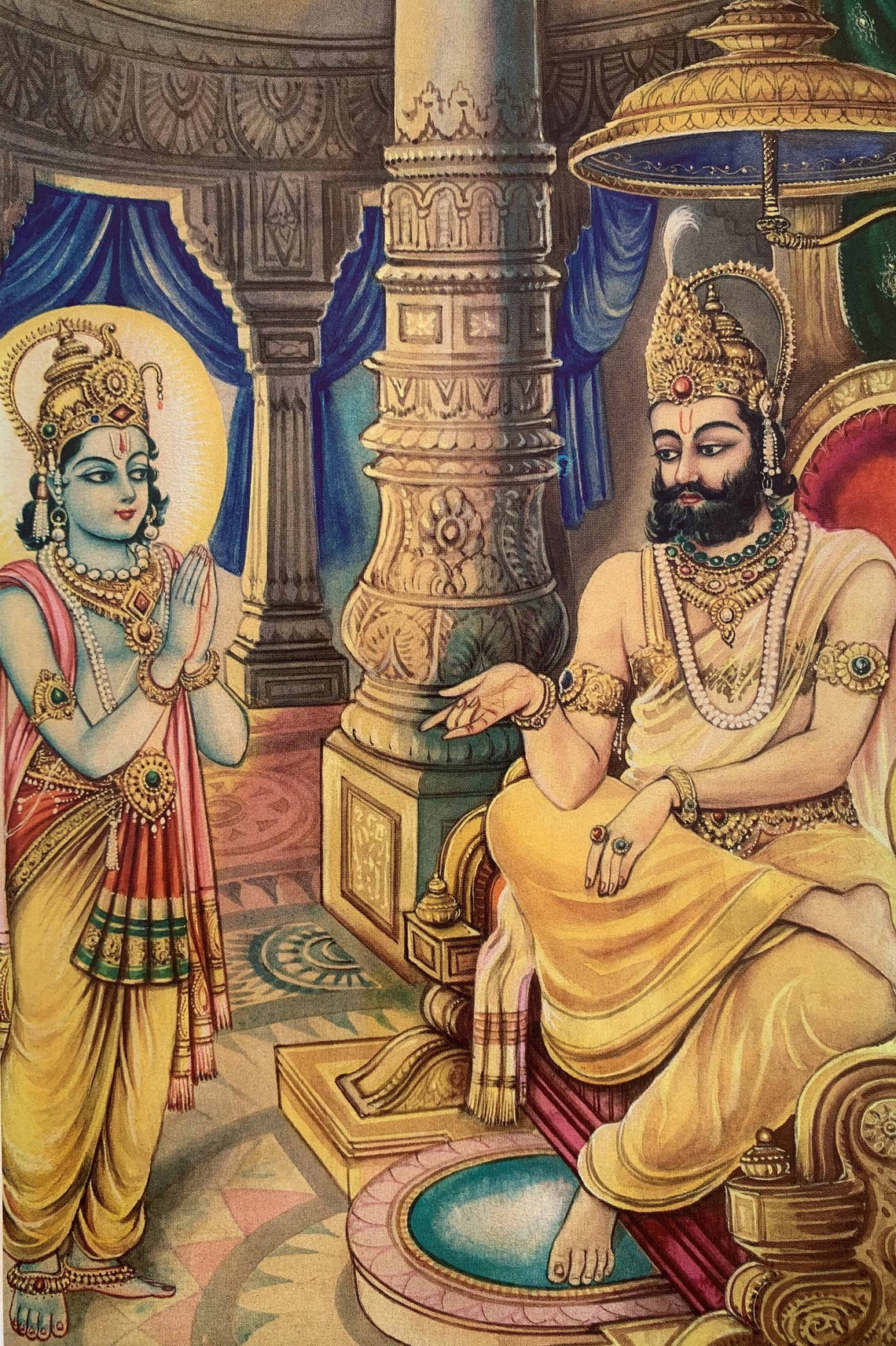 Rama Dasharatha Photo A Scene From Ramayana for Home Decor - Etsy