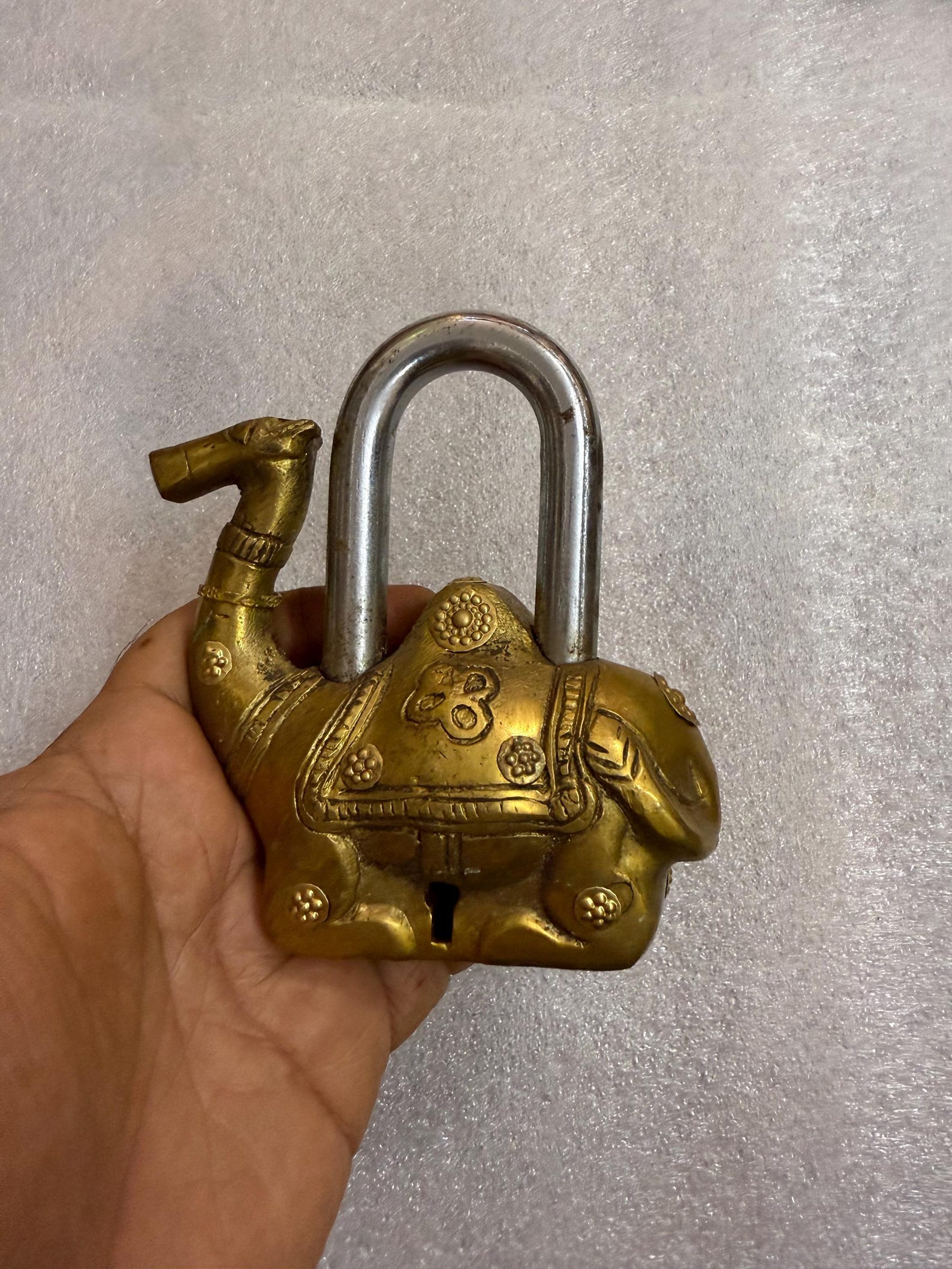 Brass Camel Lock, Vintage Safety Lock, Camel Shaped Lock, Vintage ...