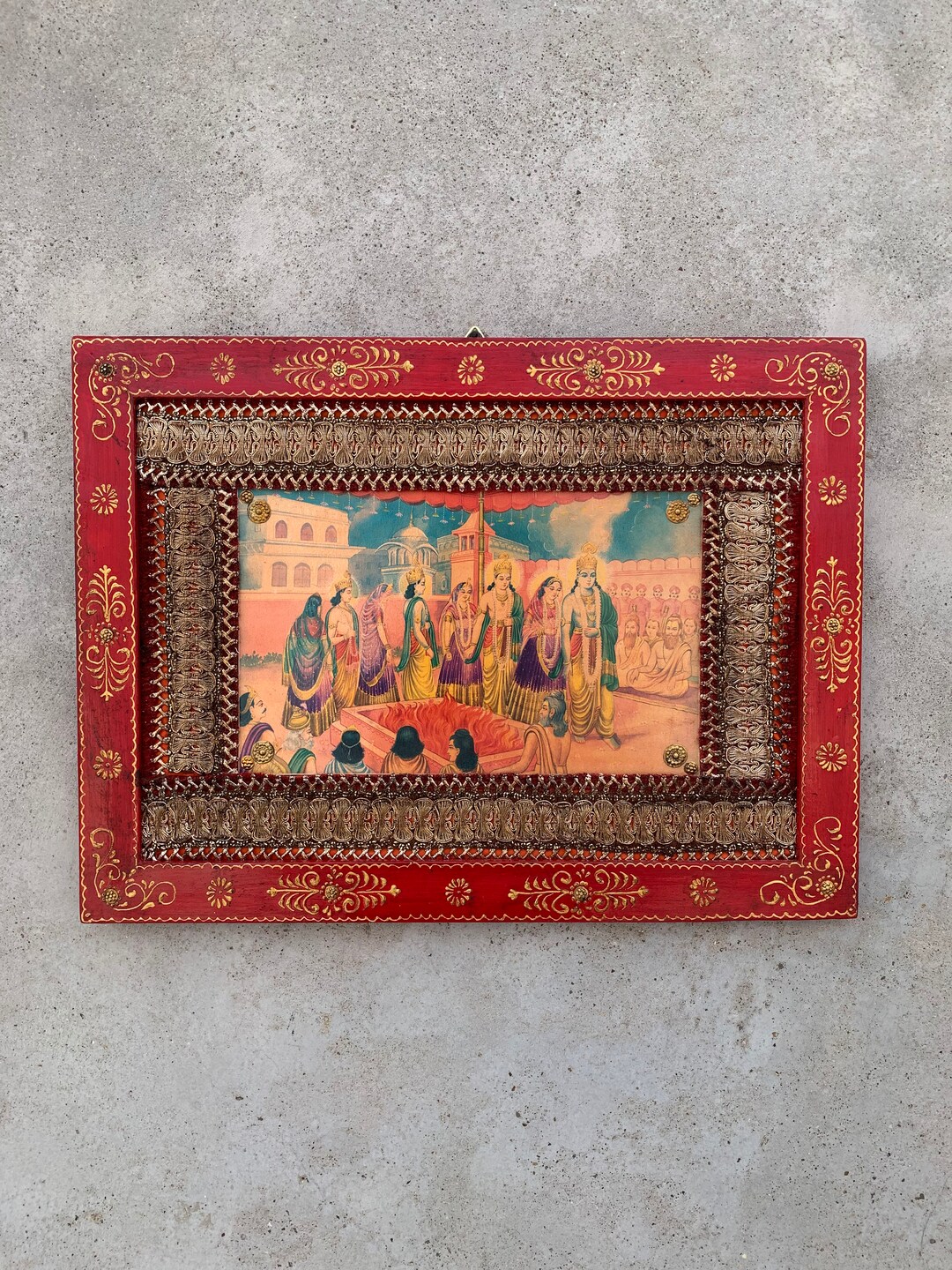 Lord Rama Laxman Photo Frame, Bhagwan Ram Vintage Old Photo, Indian ...