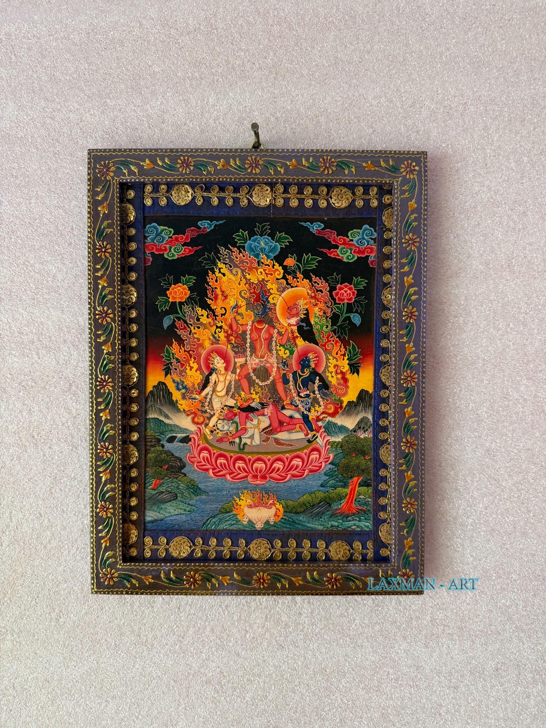 Vintage Maa Chinnamasta Photo Frame: Indian Hindu Goddess Wall Decor (9 ...