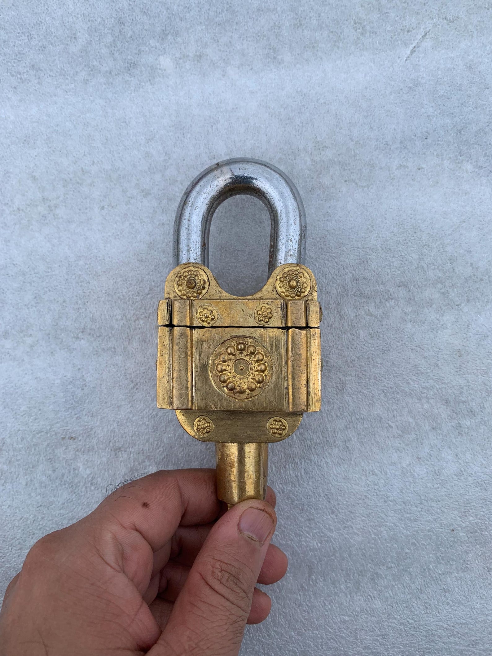 Handmade Brass Puzzle Lock: Vintage Style Security Lock With Keys - Etsy