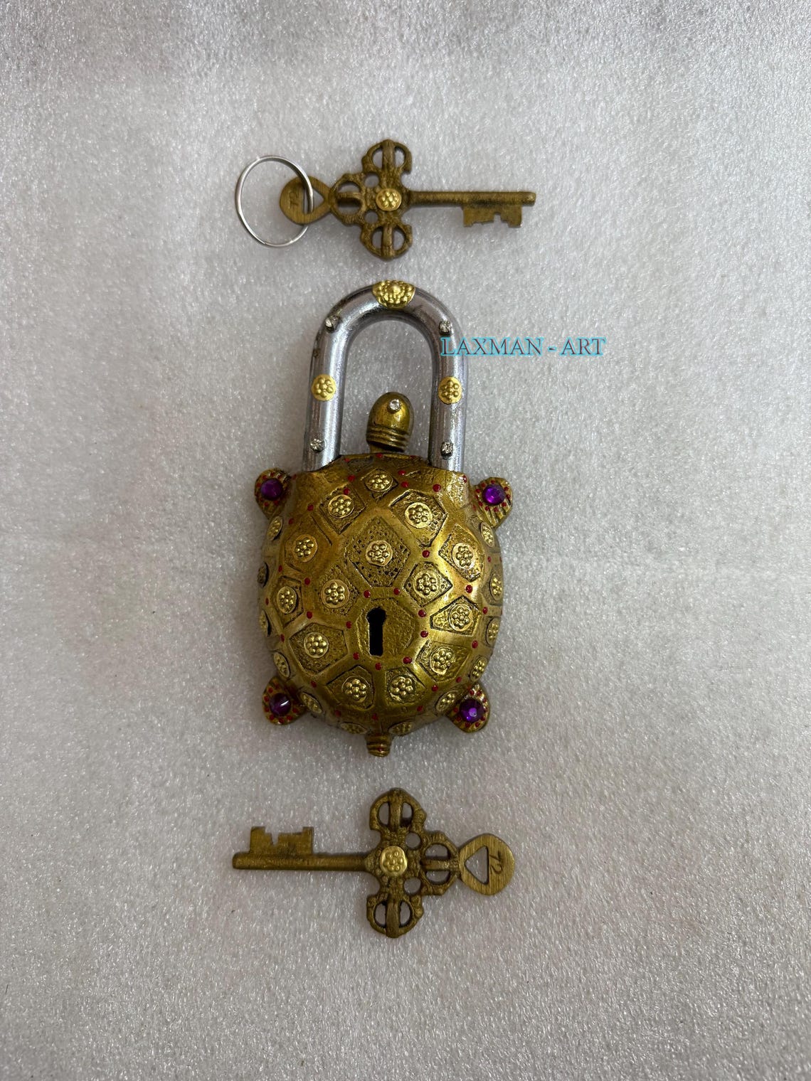 Vintage Lock, Brass Turtle Lock, Tortoise Lock, Old Indian Home Decor ...