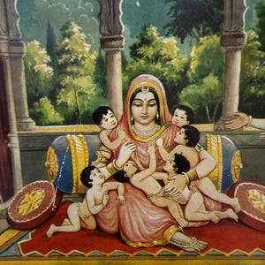 Krishna God Frame, Lord Krishna Brings the Children to Devaki From ...