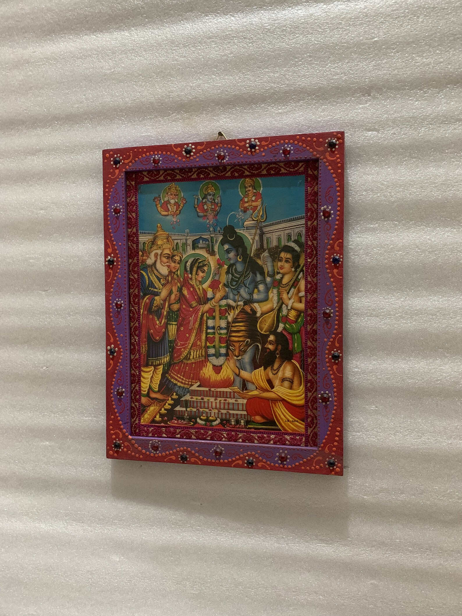Shiva Parvati Photo Frame Shiv Parvati Vivah/marriage - Etsy