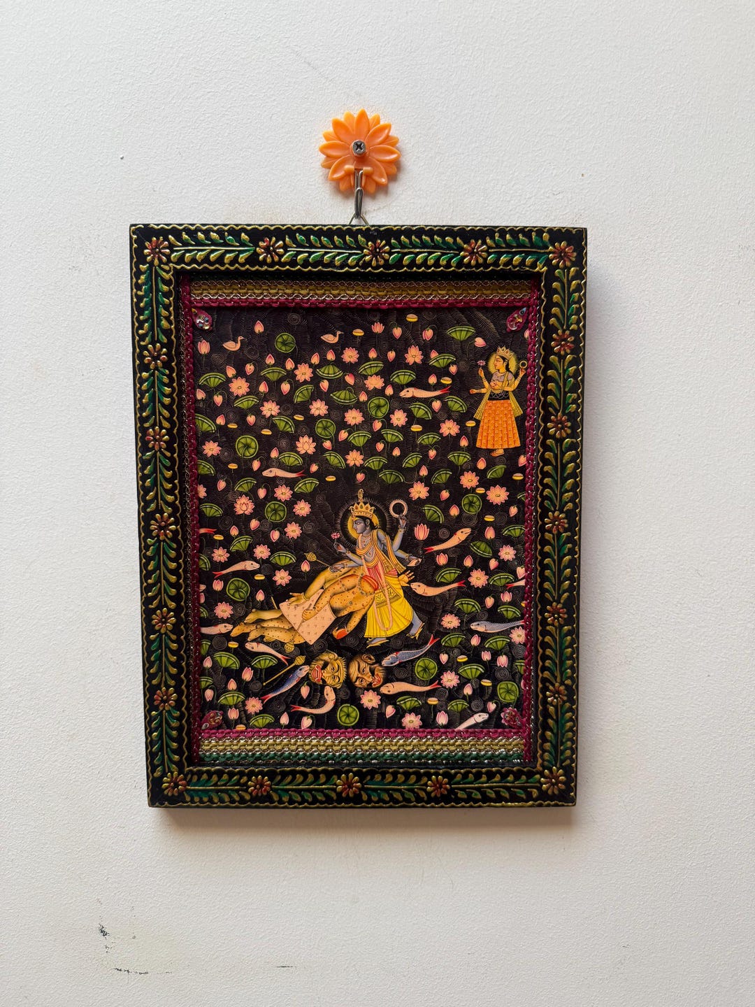 Vintage God Frame, Lord Vishnu and Devi Mahatmya Photo Frame (9x12") - Etsy