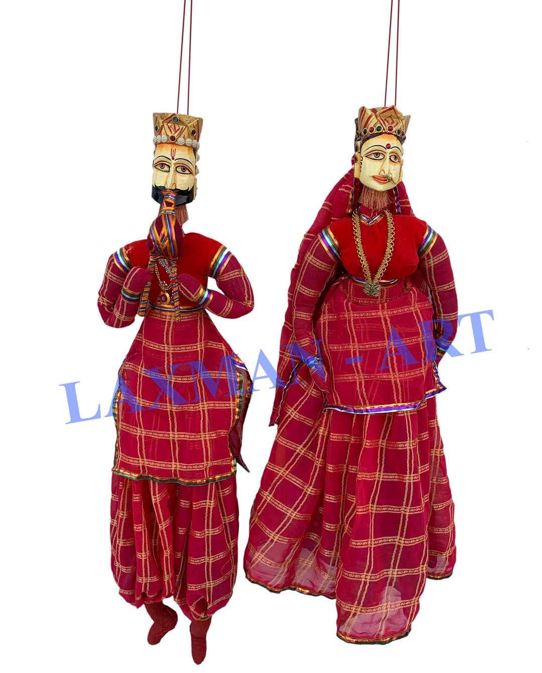Rajasthani Puppet, Kathputli, Traditional Handmade Puppet Wedding ...