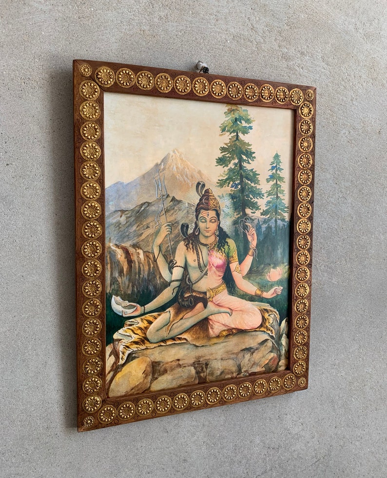 Ardhanari Shiva Photo God Shiva Parvati Photo Indian God | Etsy