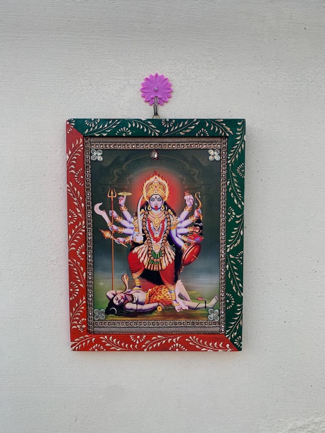 Maa Kali Frame, Shiva Kali Vintage Indian God Photos, Indian Deity ...