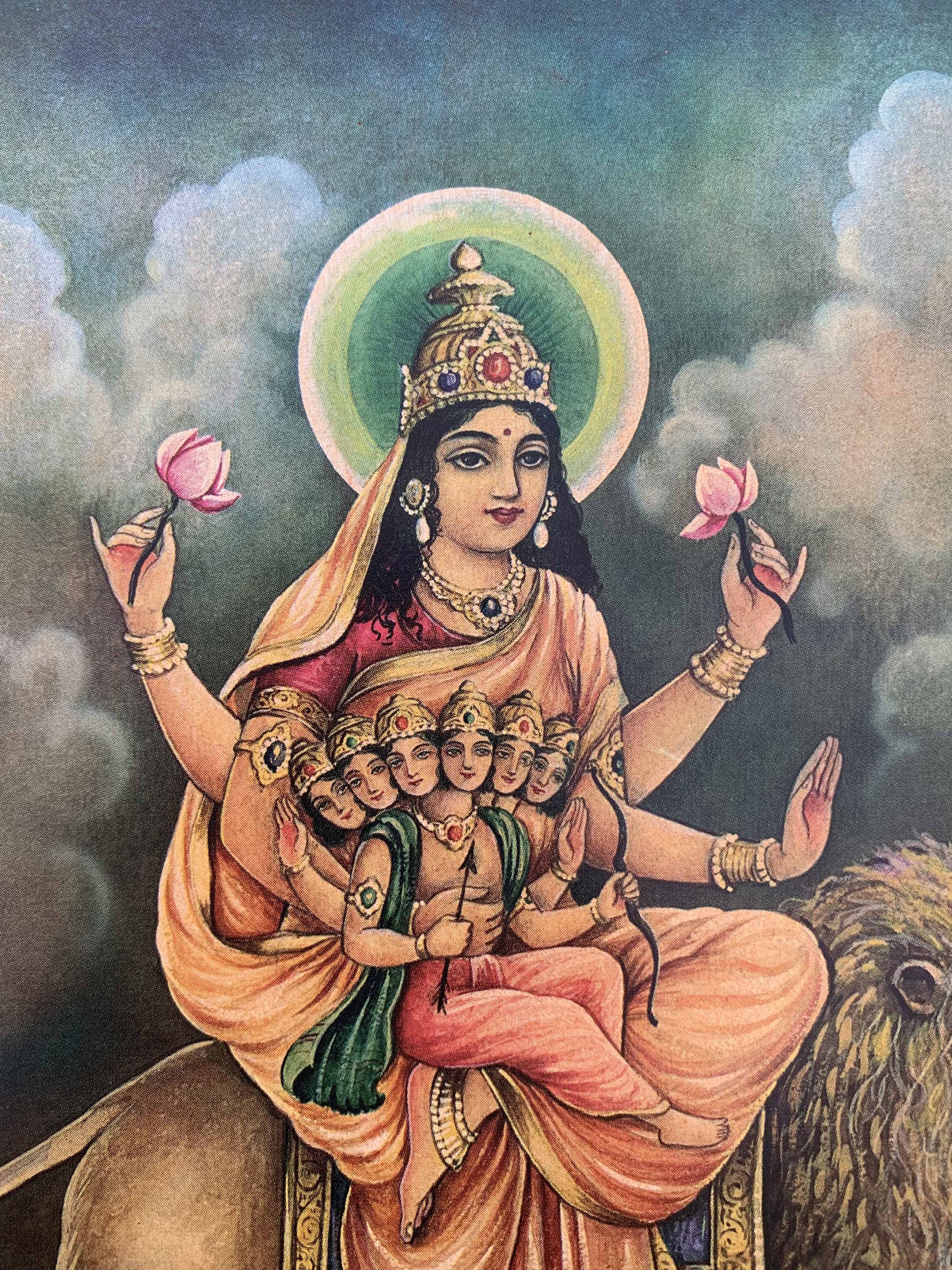 Navadurga The Nine Forms Of Goddess Durga SKANDA MATA (The Fifth ...