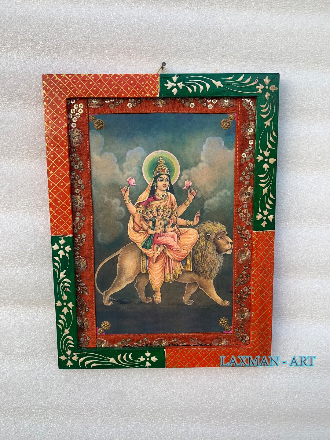 Skandamata Durga Mata Photo, A Avatar of Durga, Indian Goddess Vintage ...