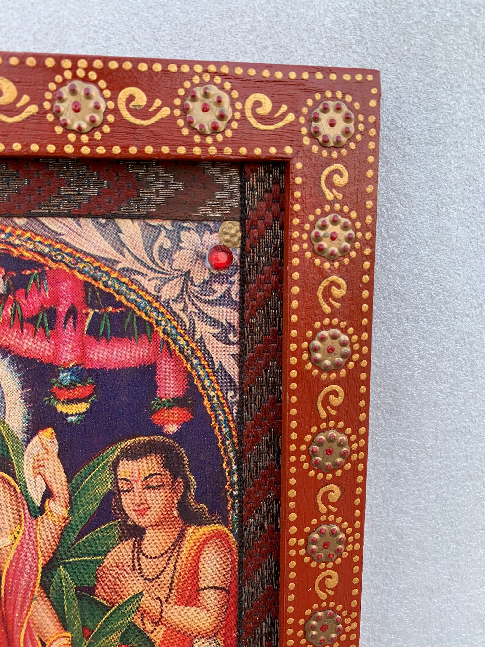 Vintage Lord Vishnu Photo A Frame of Satyanarayn God Pooja - Etsy