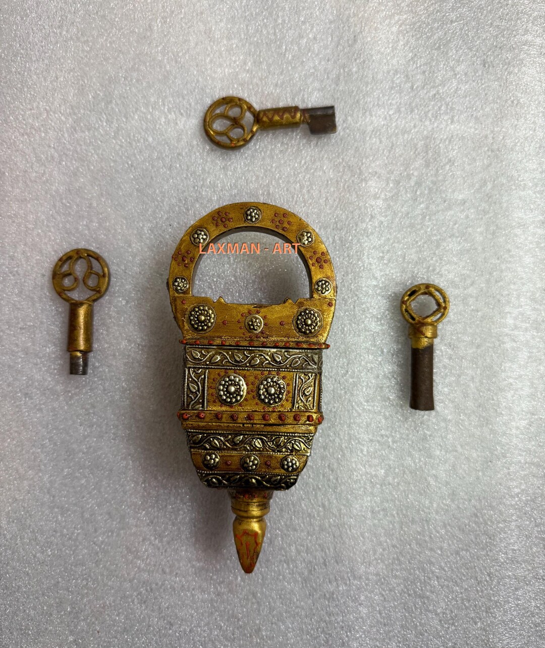 Padlock Vintage, Rare Lock Metal Iron Square Tricky Puzzle Padlock With ...