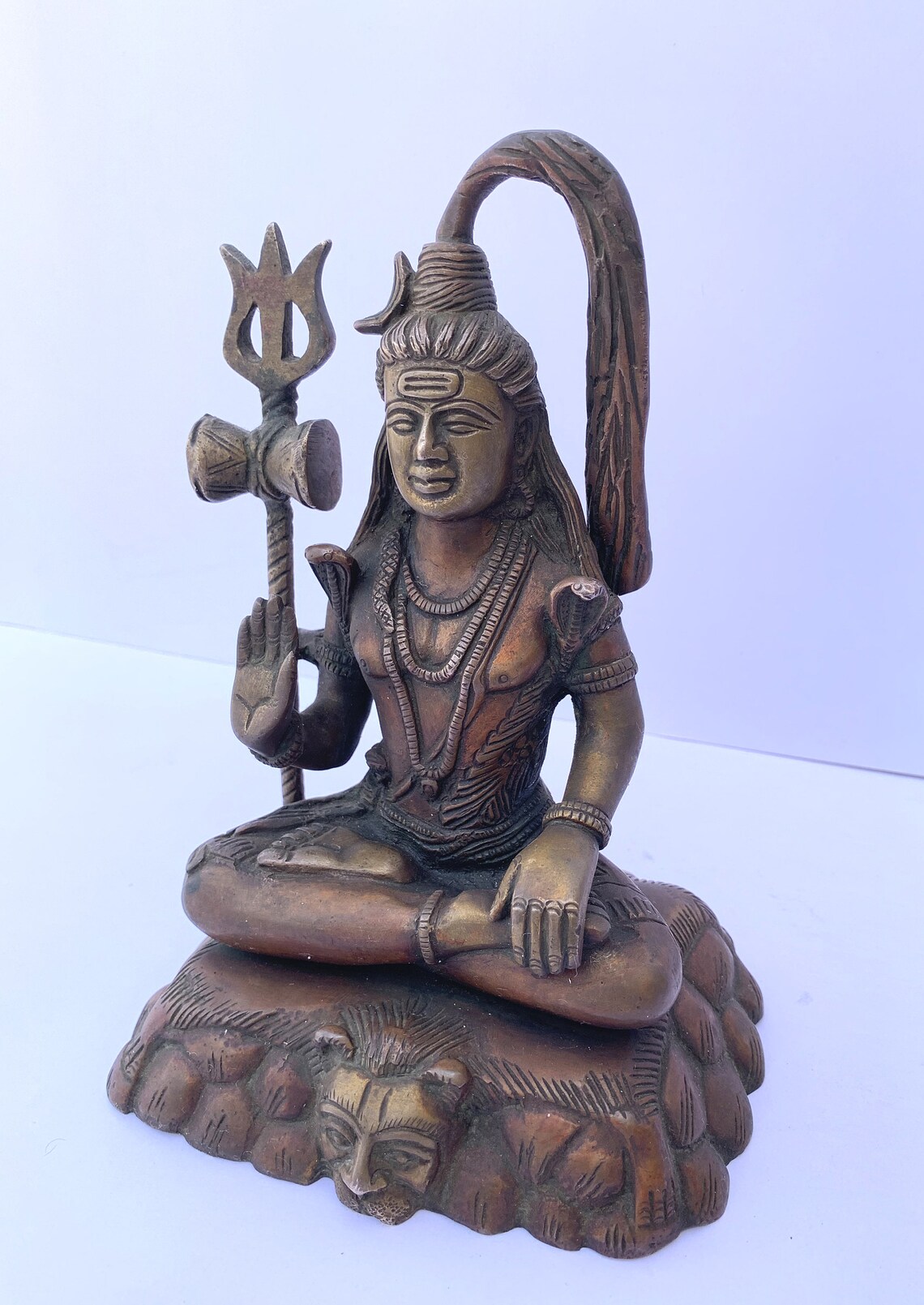 Brass Shiva Old Statue Figurines Brass Antique Vintage Lord | Etsy