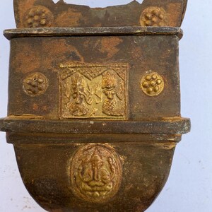 Old Lock, Brass Work Iron Square Tricky Puzzle Lock With 3 Key, Vintage ...