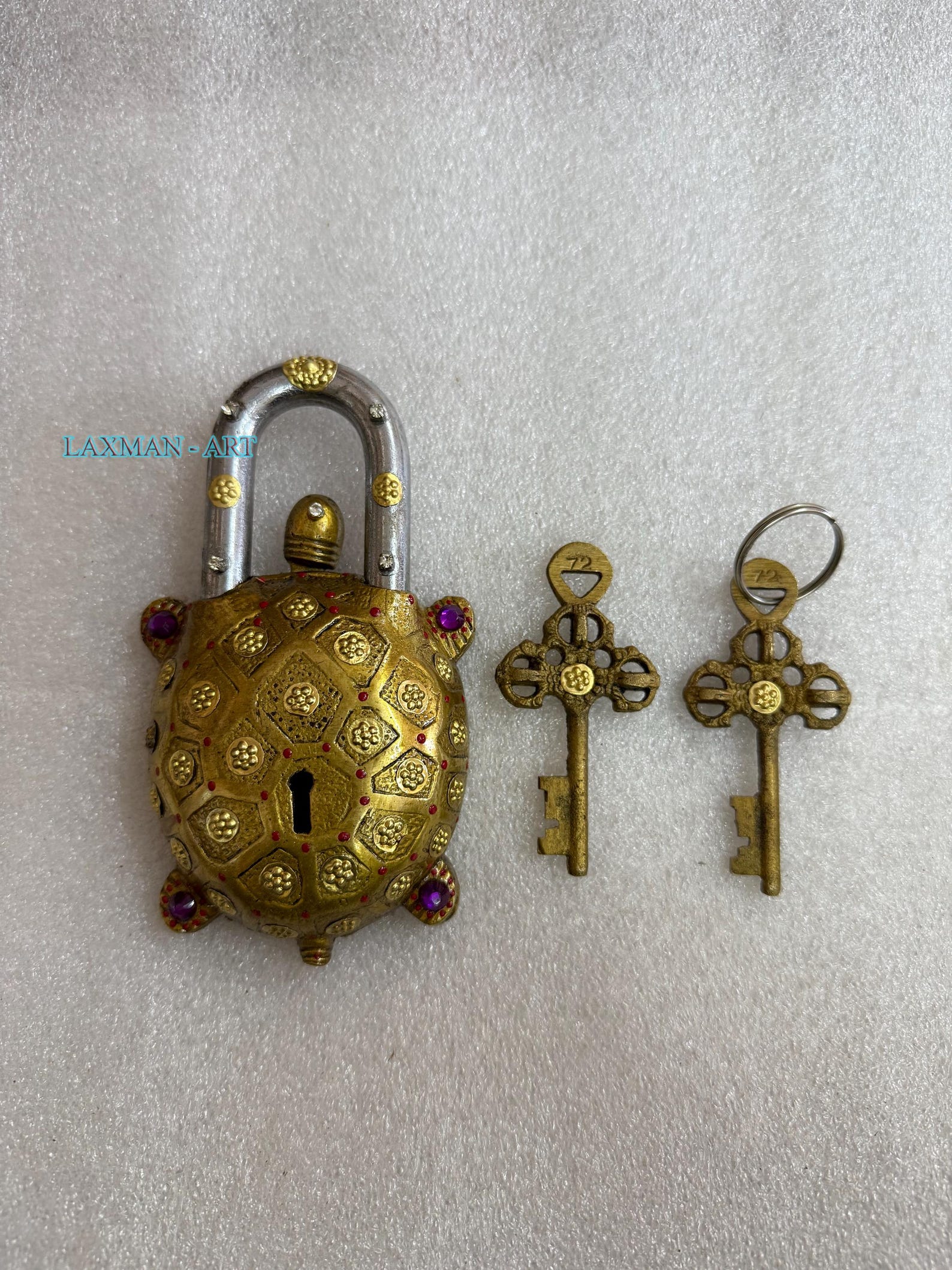 Vintage Lock, Brass Turtle Lock, Tortoise Lock, Old Indian Home Decor ...