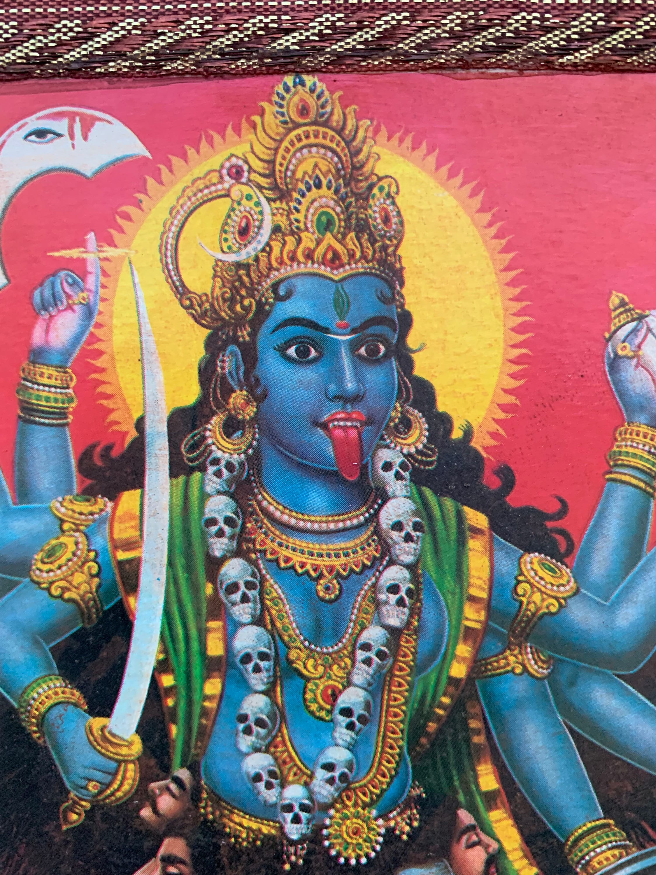 Kali Mata Photo Frame Maha Kali Photo With Shiva Indian - Etsy