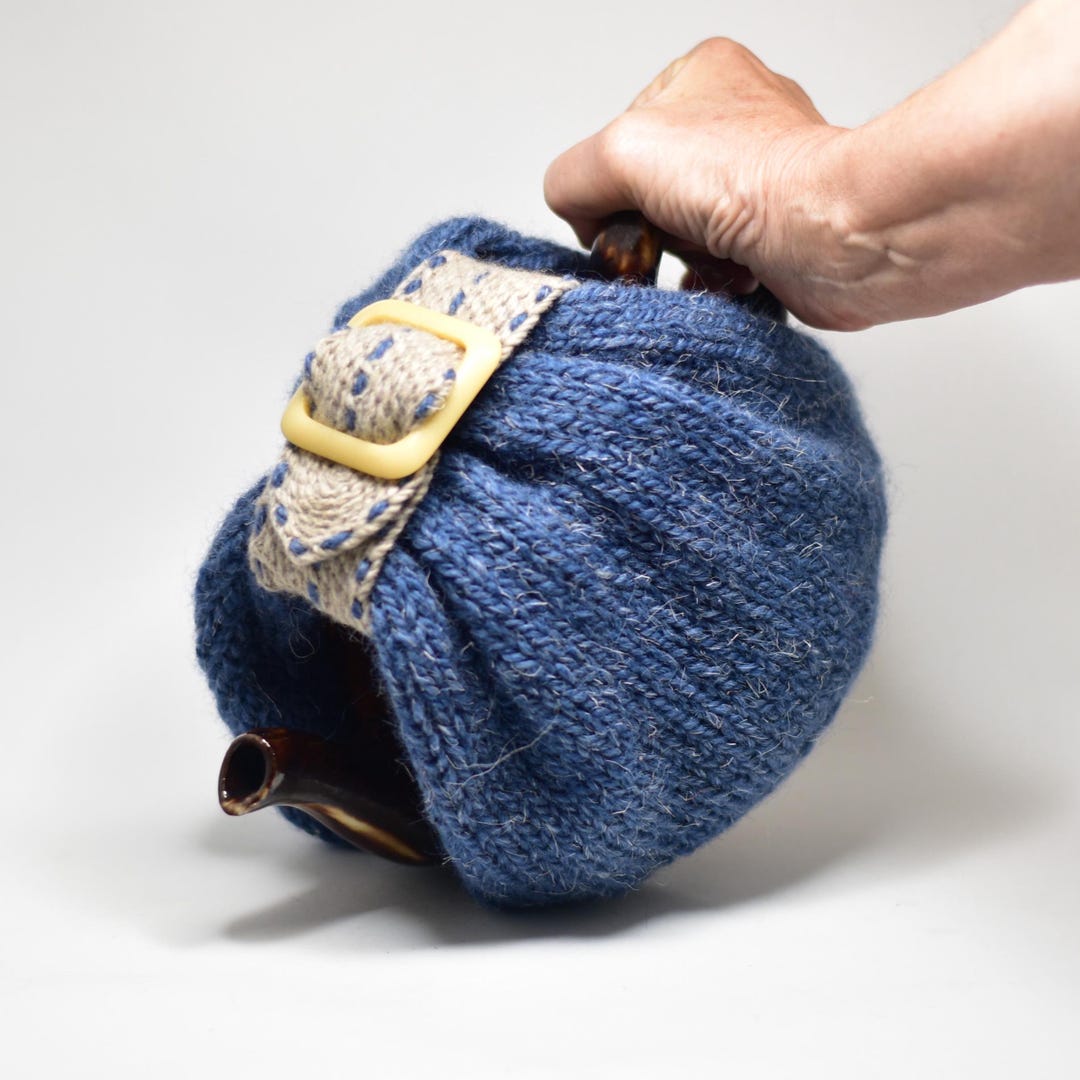 Large Pure Wool Tea Cosy With Stitch and Buckle Detail - Etsy