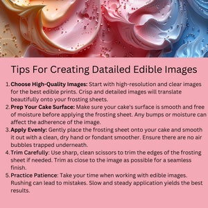 Delightful Edible Image Frosting Sheets for Unique Cake Designs - Etsy