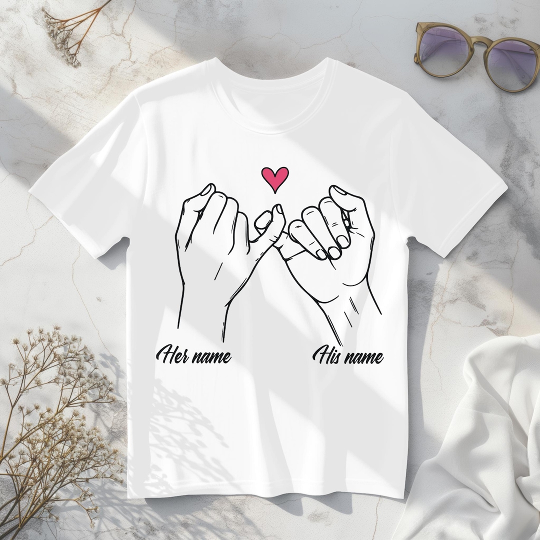 Pinky Promise Heart SVG, Digital Download Print, Romantic Valentines ...