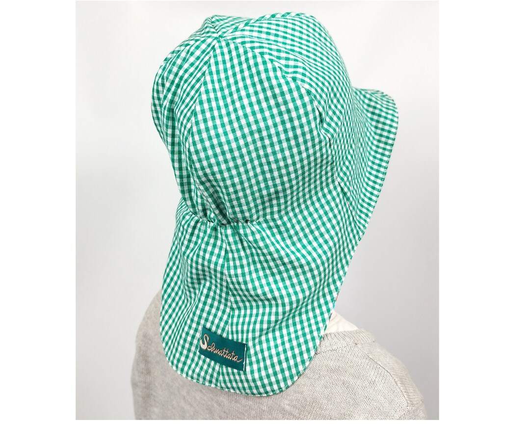 Strong Color Combination of Flower Power Design With Green Vichy Check ...