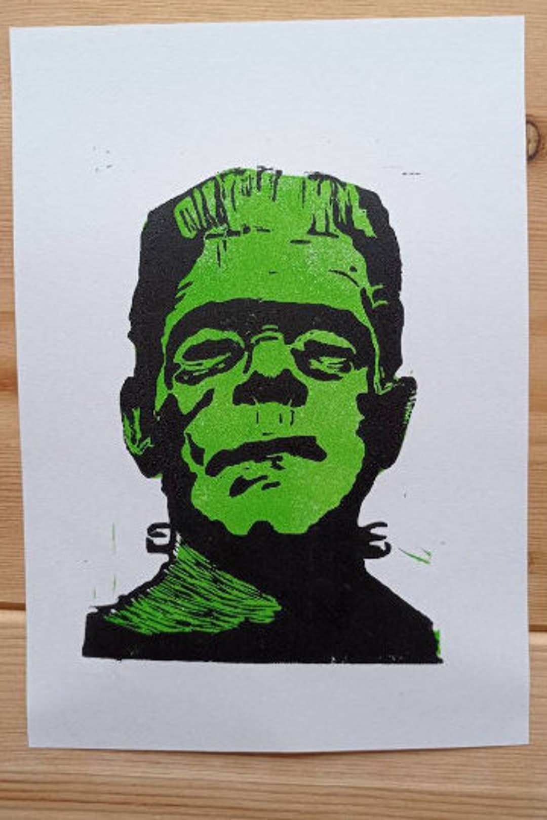 Frankenstein, Monster, Cult Horror Comic Linoleum, Mary Shelly ...