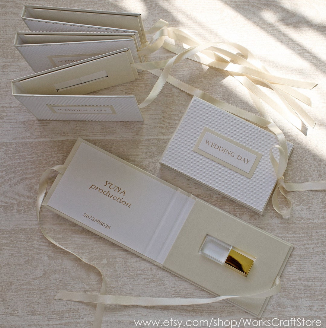 USB Box for Wedding Photographers, USB Packaging, White Paper Case ...
