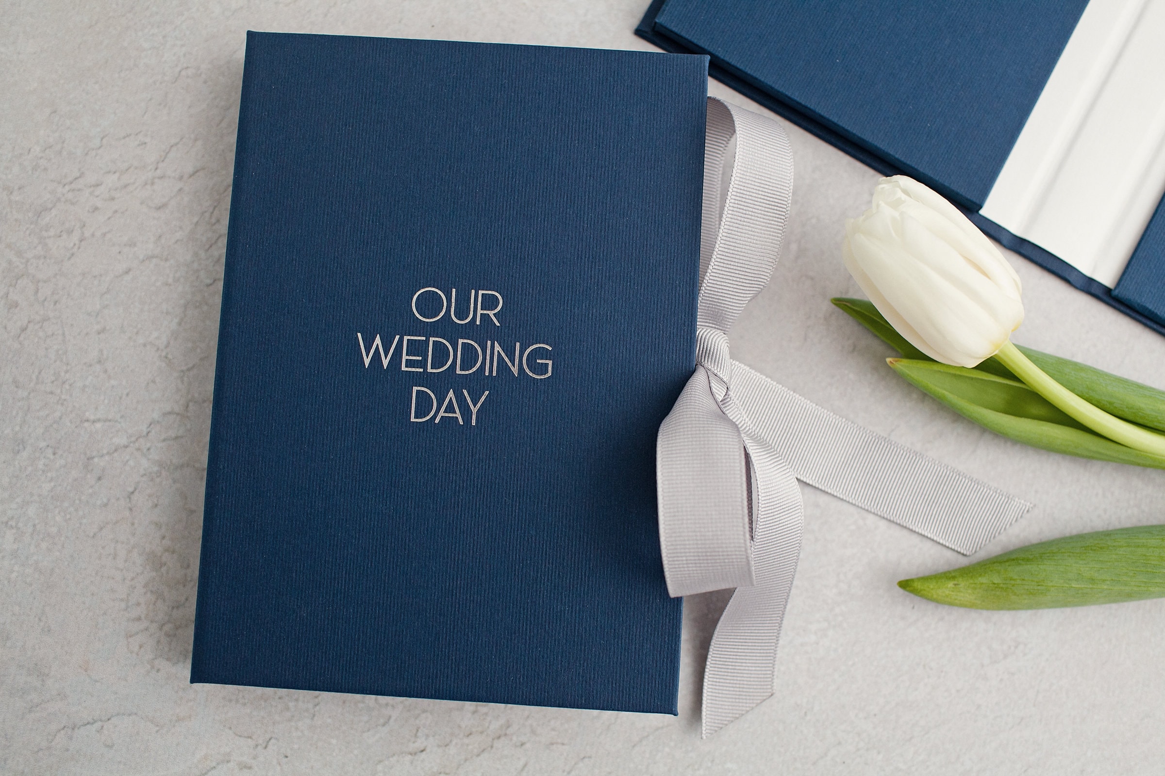 Wedding photo box for 4x6 prints Paper dark blue box | Etsy