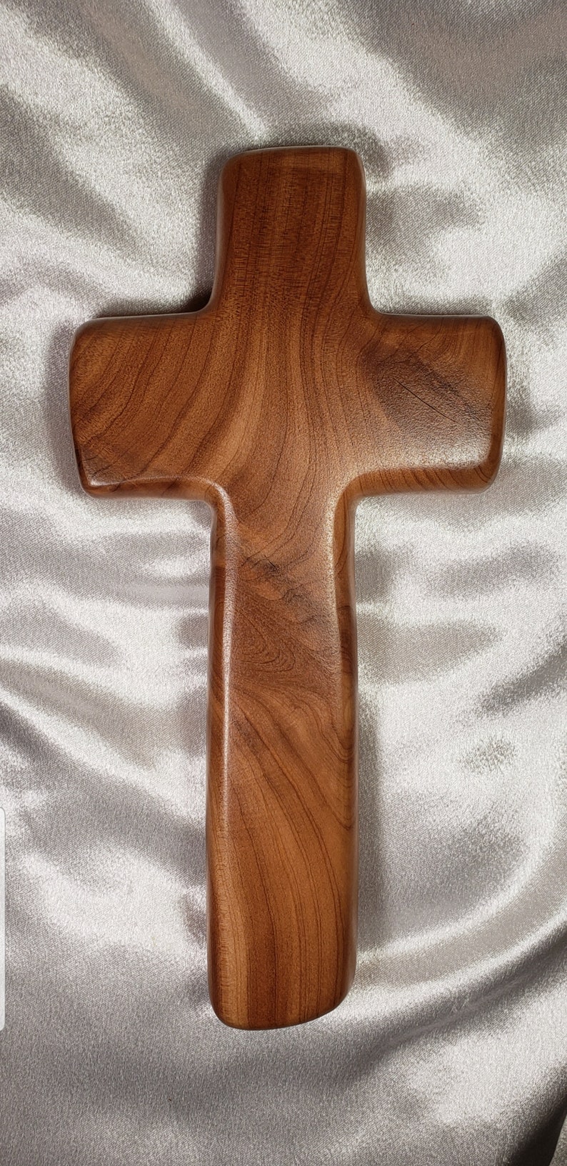 Hand-made Cedar Cross With Turquoise Inlay - Etsy