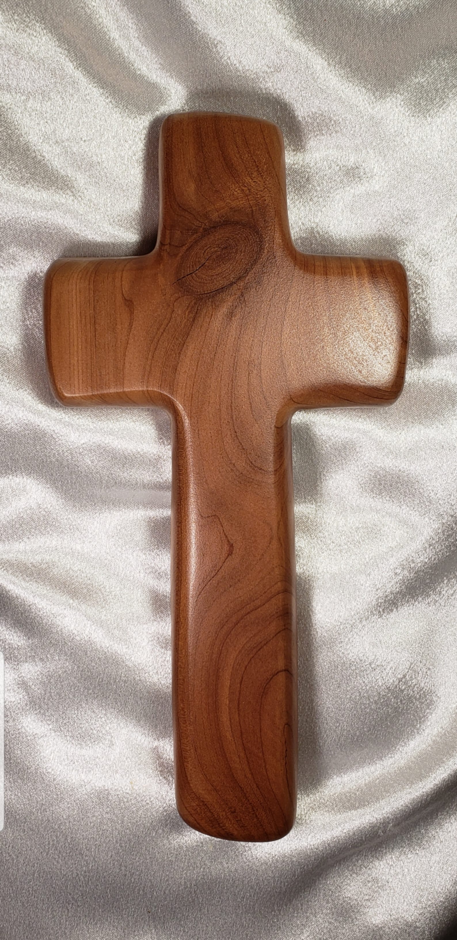 Hand-made Cedar Cross With Turquoise Inlay - Etsy
