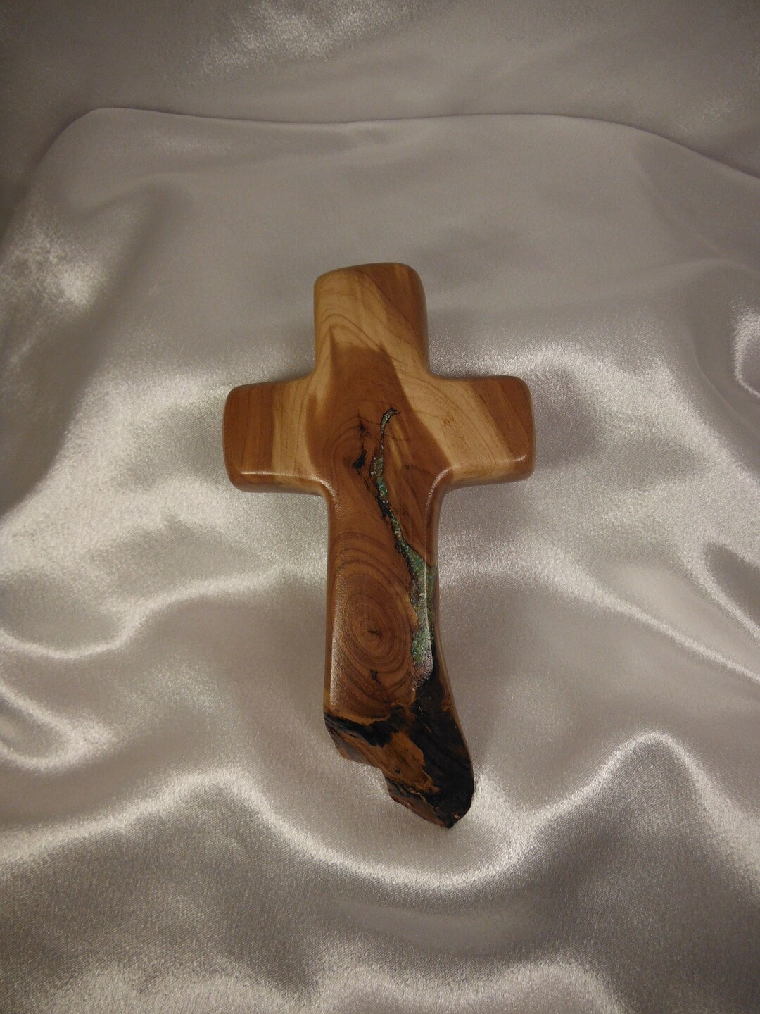 Cedar Cross With Turquoise Inlay - Etsy