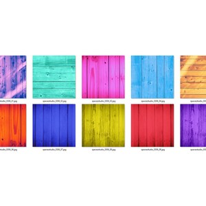 Colorful Wood Digital Paper, Mix Colors Wood Textures, 12x12 Wood ...