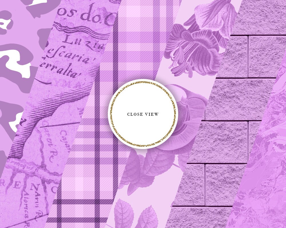Purple Seamless Patterns, Pastel Violet Tileable Digital Paper ...
