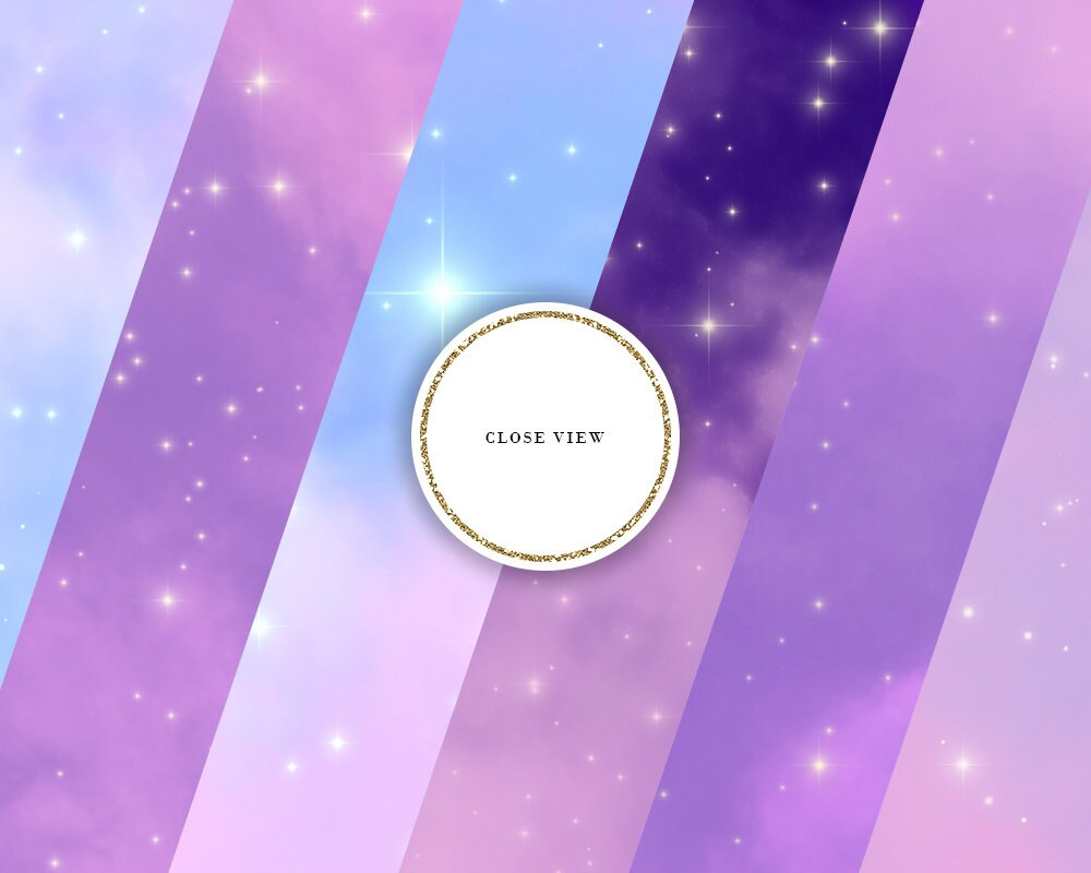 Fantasy Sky Digital Paper Magical Backgrounds Purple Clouds - Etsy Canada