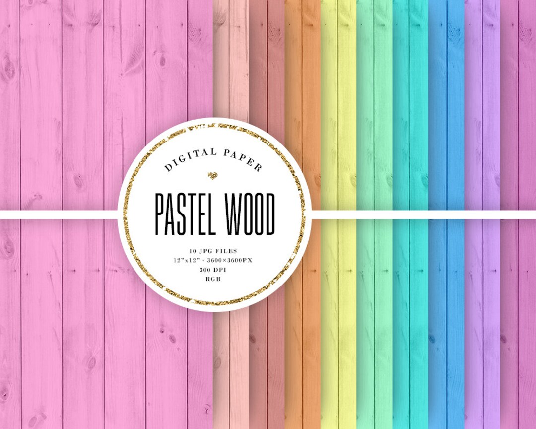 Pastel Wood Digital Textures, Pink Wood Digital Paper, Candy Colors ...