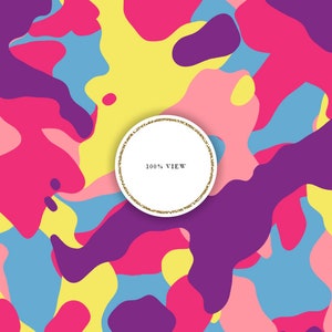 Bright Camouflage Backgrounds, Colorful Camo Digital Paper, Military ...