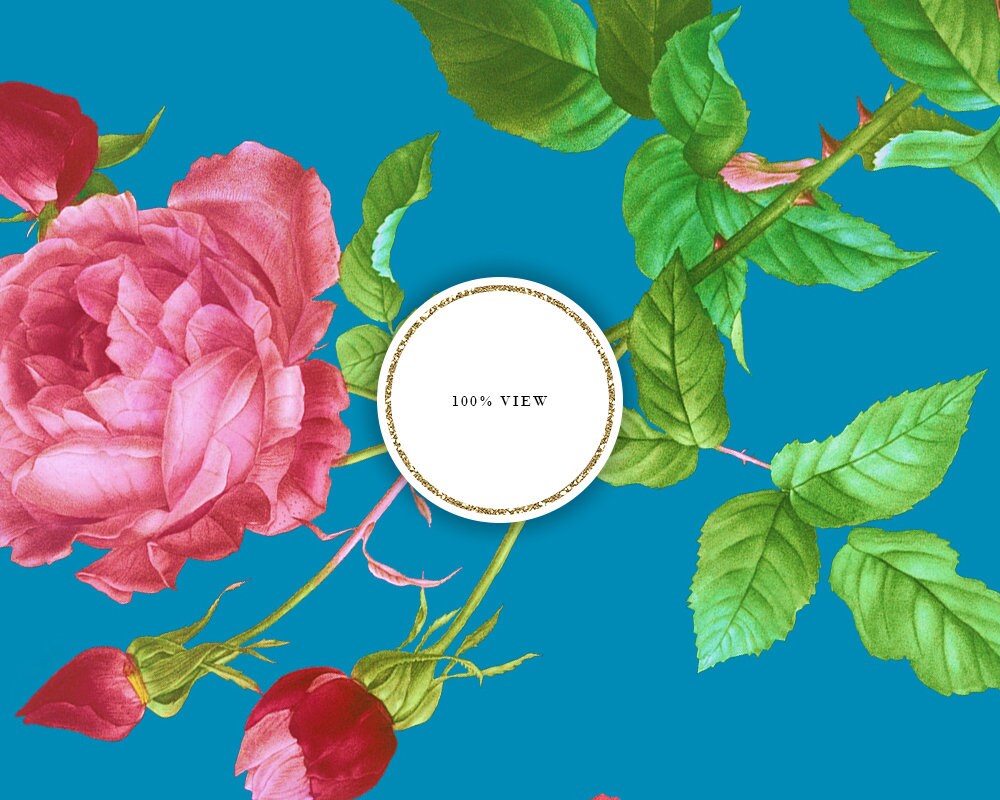 Blue & Purple Seamless Digital Paper, Floral Tileable Patterns, Vintage ...