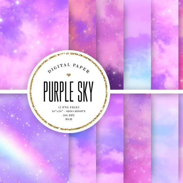 Purple Sky - Etsy