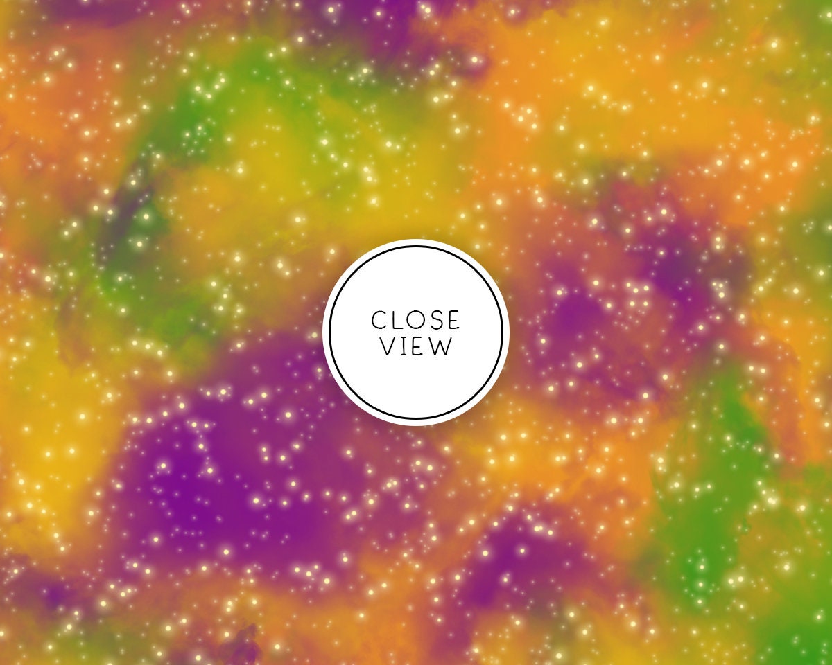 Halloween Sky Digital Paper, Seamless Nebula Backgrounds, Colorful ...